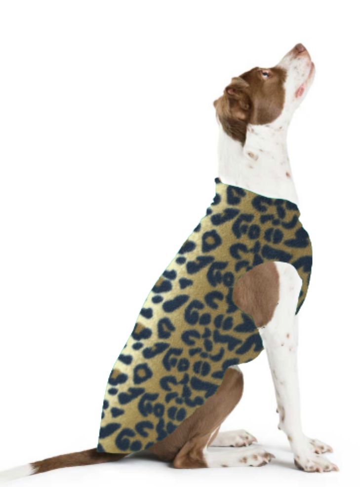 Gold Paw Stretch Fleece Dog Coat - Leopard – PupLife Dog Supplies
